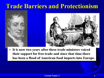 Trade Barriers and Protectionism presentation | free to view