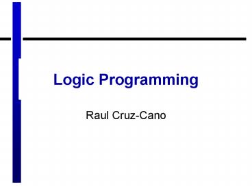 Logic Programming presentation | free to view
