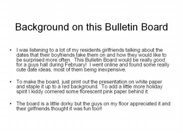 PPT – Background on this Bulletin Board PowerPoint presentation | free ...