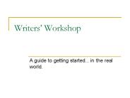 PPT – Writers Workshop for Elementary Teachers PowerPoint presentation ...