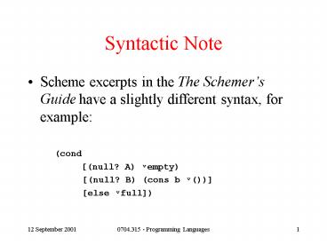 PPT – Syntactic Note PowerPoint presentation | free to download - id ...