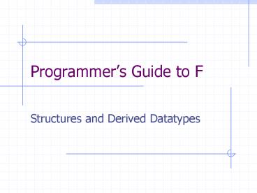 Programmer presentation | free to download