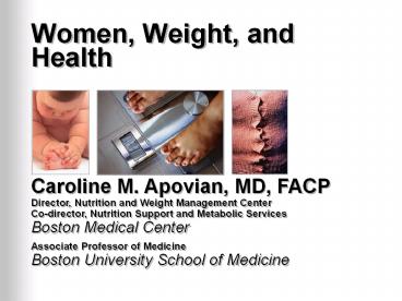 PPT – Women, Weight, and Health PowerPoint presentation | free to view ...