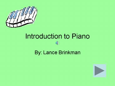 Introduction to Piano presentation | free to view