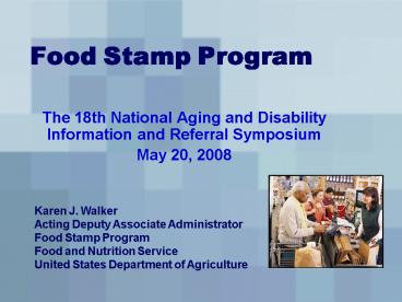 PPT – Food Stamp Program PowerPoint presentation | free to view - id ...