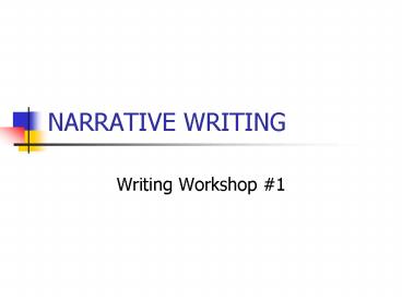 NARRATIVE WRITING presentation | free to view