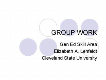 GROUP WORK presentation | free to view