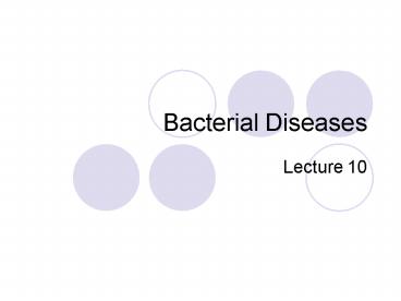 PPT – Bacterial Diseases PowerPoint presentation | free to view - id ...
