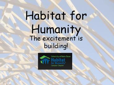 Habitat for Humanity presentation | free to view