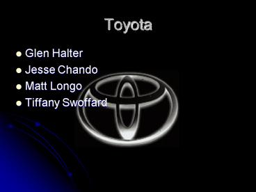 Toyota presentation | free to download
