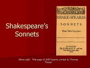 PPT – Sonnets PowerPoint presentation | free to view - id: 119e92-ZWJlY