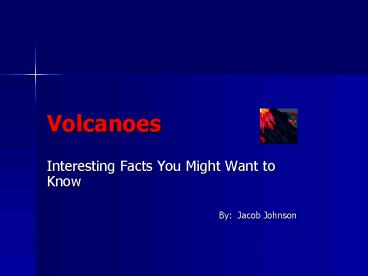 Volcanoes presentation | free to view