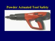 PPT – Powder Actuated Tool Safety PowerPoint presentation | free to ...