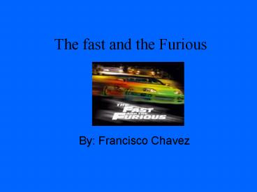 The fast and the Furious presentation | free to view
