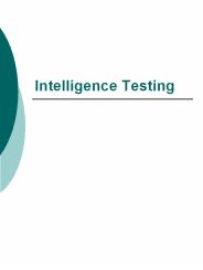 PPT – Intelligence and Testing PowerPoint presentation | free to view ...