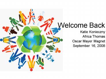 Welcome Back presentation | free to view