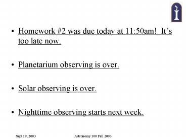 PPT – Homework PowerPoint presentation | free to view - id: 23932-YTA1M