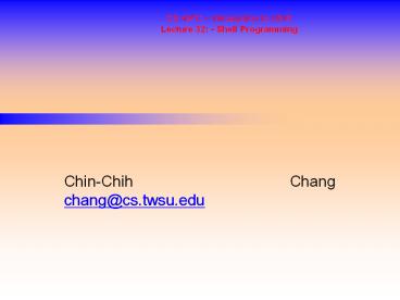 PPT – CS 497C PowerPoint presentation | free to download - id: 23dc1-ZTEyM