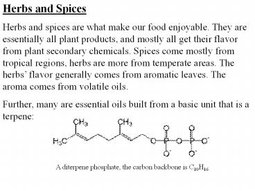 PPT – Herbs and Spices PowerPoint presentation | free to download - id ...