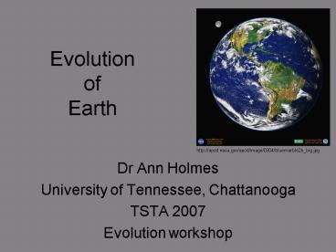 Evolution of Earth presentation | free to view