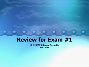 PPT – Review for Exam PowerPoint presentation | free to view - id ...