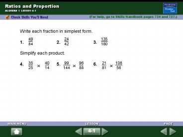 Ratios and Proportion presentation | free to view