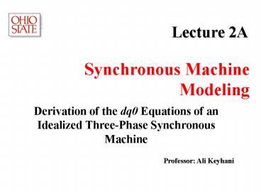 Lecture 2A presentation | free to view