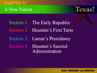 Section 1:The Early Republic presentation | free to download
