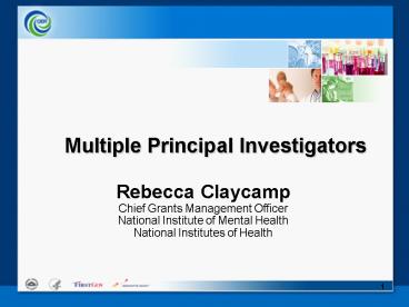 Multiple Principal Investigators presentation | free to view