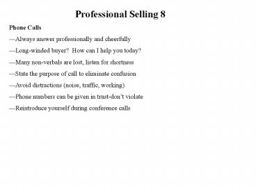 Phone Calls presentation | free to view