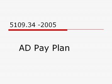 AD Pay Plan presentation | free to download