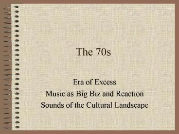 The 70s presentation | free to view