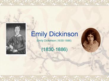 Emily Dickinson presentation | free to view
