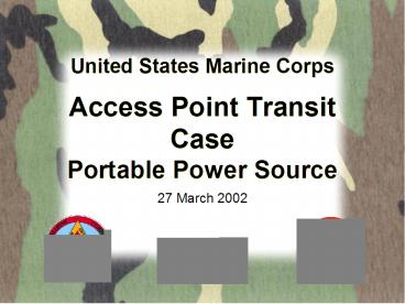 PPT – United States Marine Corps PowerPoint presentation | free to view ...