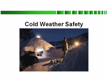 Cold Weather Safety presentation | free to download