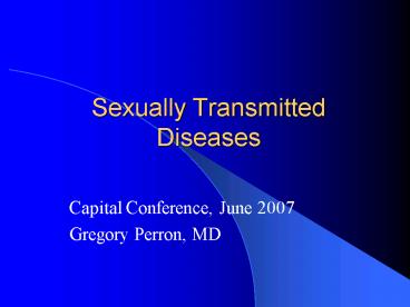 Sexually Transmitted Diseases presentation | free to view