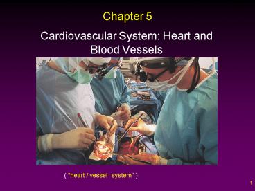 Cardiovascular System: Heart and Blood Vessels presentation | free to view