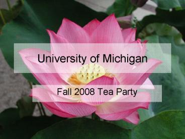PPT – University of Michigan PowerPoint presentation | free to download ...