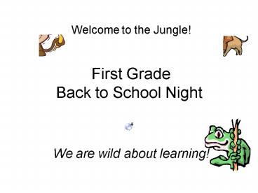 PPT – First Grade Back to School Night PowerPoint presentation | free ...