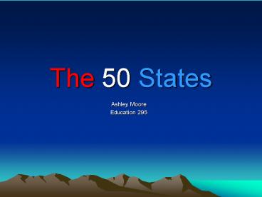 The 50 States presentation | free to view