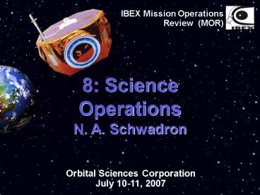 PPT – 8: Science Operations PowerPoint presentation | free to view - id ...