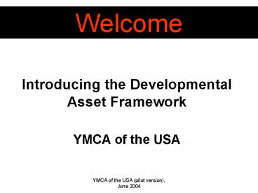 PPT – Introducing the Developmental Asset Framework PowerPoint ...