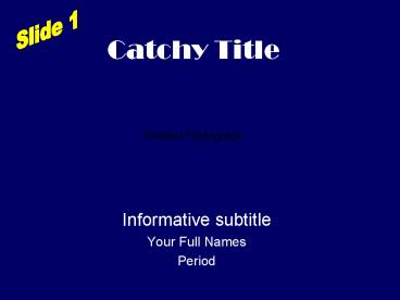 Catchy Title presentation | free to view