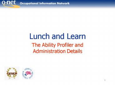 PPT – Lunch and Learn PowerPoint presentation | free to view - id ...