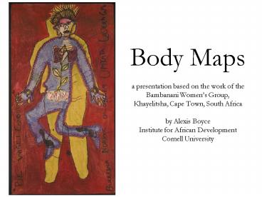 PPT – Body Maps a presentation based on the work of the Bambanani ...