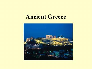 Ancient Greece presentation | free to view