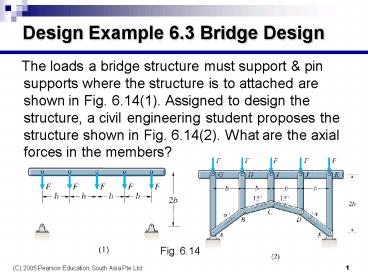 Design Example 6.3 Bridge Design presentation | free to view