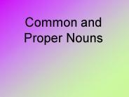 PPT – Common and Proper Nouns PowerPoint presentation | free to ...