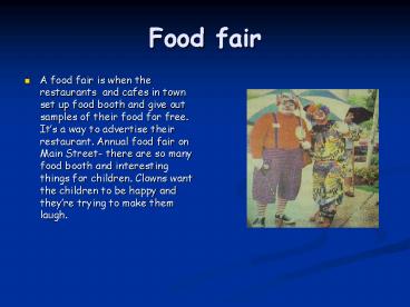 Food fair presentation | free to view