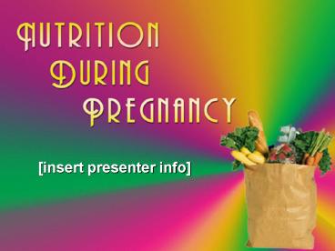 insert presenter info presentation | free to view